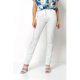 R&ouml;hrenjeans Toni "TO BE LOVED", Damen, Gr. 44, N-Gr, silber, Denim/Jeans, Obermaterial: 75% Baumwolle, 12% Modal, 9% Polyester, 4% Elasthan, Jeans