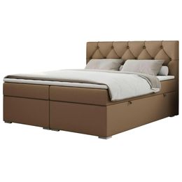 H&ouml;ffner Boxbett mit Bettkasten Alda &brvbar; braun &brvbar; Ma&szlig;e (cm): B: 180 H: 118 &raquo; H&ouml;ffner