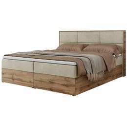 H&ouml;ffner Boxbett mit Bettkasten Albero 2 &brvbar; beige &brvbar; Ma&szlig;e (cm): B: 128 H: 104 &raquo; H&ouml;ffner