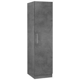 Wiho-K&uuml;chen Seitenschrank WIHO K&Uuml;CHEN "Cali", grau (front und korpus: betonfarben), B:50cm H:200cm T:57cm, Schr&auml;nke, Seitenschrank, 50 cm breit