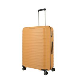 Trolley Travelite "MOOBY Koffer Hartschale", Gr. B/H/T: 51cm x 77cm x 30cm 106 l, curry, Polypropylen, Koffer, mit TSA-Schloss und kratzresistenter Oberfl&auml;che &ndash; leicht und robust
