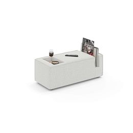 Sofaelement OTTO HOME "HAILY Tisch f&uuml;r das Modulsofa, Ma&szlig;e B/T/H: 45/100/37 cm", beige (creme), B:45cm H:37cm T:100cm, 100% Polyester, Polsterelemente, als Modul oder separat verwendbar, mit Steckfach und Ablagefl&auml;che