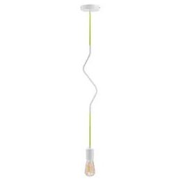 Paco Home Pendelleuchte "SNAKE", wei&szlig;, 1, &Oslash; 4,5cm H: 6,5cm, Leuchten, Pendelleuchte