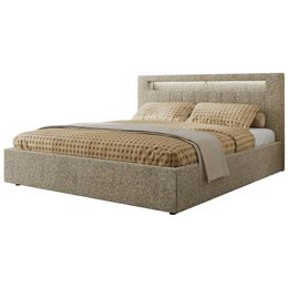 H&ouml;ffner Polsterbett mit Bettkasten Gold 5 Classic &brvbar; beige &brvbar; Ma&szlig;e (cm): B: 148 H: 103 &raquo; H&ouml;ffner