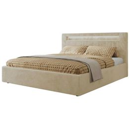H&ouml;ffner Polsterbett mit Bettkasten Gold 5 Classic &brvbar; creme &brvbar; Ma&szlig;e (cm): B: 188 H: 103 &raquo; H&ouml;ffner