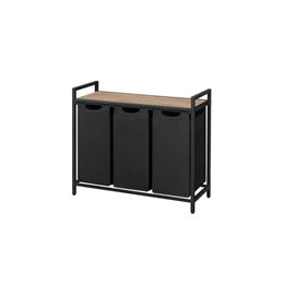 H&ouml;ffner W&auml;schebox schwarz Metall,Holzwerkstoff,Stoff Ma&szlig;e (cm): B: 92,5 H: 72 &raquo; H&ouml;ffner