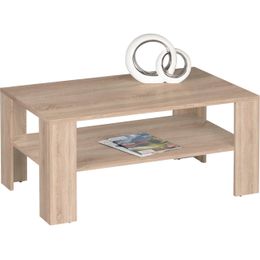 Couchtisch Stolkom "Joker", braun (braun, sonoma, sonoma), H:44cm, Tische, Couchtisch, Klassischer Wohnzimmertisch-Beistelltisch