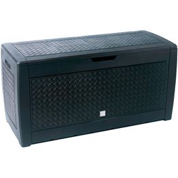 Aufbewahrungsbox Prosperplast "Matuba", grau (anthrazit), B:119cm H:60cm T:48cm, Kunststoff, Aufbewahrungsboxen, Aufbewahrungsbox, 310 l Fassungsverm&ouml;gen, einfache Montage, mit Rollen