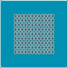 Outdoorteppich BENT "Carpet oriental/ -Caribbean", blau (light blau hawaiin print), Teppiche, B : 250cm 1 Stk., 4mm, L: 250cm, Polyester, Outdoorteppich, PFC frei, B:250cm H:4mm L:250cm