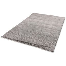 Teppich Astra "Scala 6621 232", grau, B:133cm H:7mm L:190cm, Viskose, Teppiche, Teppich, eleganter seidiger Flor, Viskoseteppich, Orient Optik