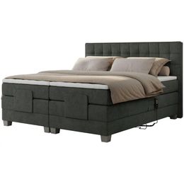 H&ouml;ffner Motor Boxspringbett mit Bettkasten Elektro grau Ma&szlig;e (cm): B: 188 H: 118 &raquo; H&ouml;ffner