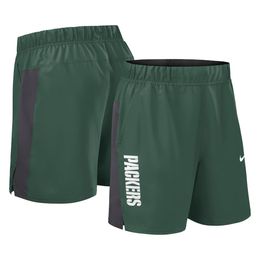 Sporthose Nike "Nike Shorts Green Bay Packers Nike Woven Victory", Damen, Gr. L, US-Gr&ouml;&szlig;en, gr&uuml;n, Jersey;Mesh;Popeline, 100% Polyester, Hosen Sporthose