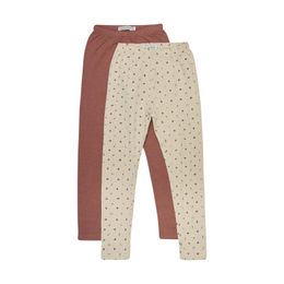Leggings Minymo "Leggings MISweat", M&auml;dchen, Gr. 152, N-Gr, beige (sheer bliss), Obermaterial: 95% Baumwolle CO. 5% Elasthan EL., Hosen Leggings