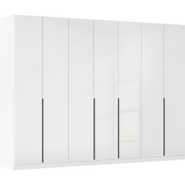 Dreht&uuml;renschrank OTTO HOME "Kleiderschrank Schrank Garderobe AGORDO Schlafzimmer", wei&szlig; (alpinwei&szlig;, hochglanz wei&szlig;), B:315cm H:229cm T:54cm, Holzwerkstoff, Schr&auml;nke, Dreht&uuml;renschrank, durchdachte Innenausstattung, in 8 Breiten und 2 H&ouml;hen MADE IN GERMANY, Topseller