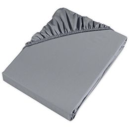 M&ouml;ve Bettlaken M&Ouml;VE "M&ouml;ve Spannbettlaken Collection", grau, B:200cm L:200cm, Satin, Obermaterial: 100% Baumwolle, Bettlaken, Bettlaken, passend zur M&ouml;ve Serie Noblesse und Luxery