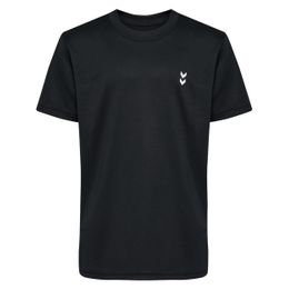 Trainingsshirt Hummel, M&auml;dchen, Gr. 146/152, schwarz, Obermaterial: 100% Polyester, normal, Rundhals, Shirts, f&uuml;r Kinder und Jugendliche, atmungsaktiv, schnell trocknend