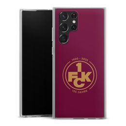 DeinDesign Galaxy S22 Ultra Handy Silikon H&uuml;lle Case transparent Handyh&uuml;lle 125 Jahre 1. Fc Kaiserslautern 1. Fck Silikon Case