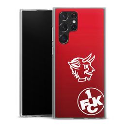 DeinDesign Galaxy S22 Ultra Handy Silikon H&uuml;lle Case transparent Handyh&uuml;lle Devil Official Licensed Product 1. Fc Kaiserslautern Silikon Case