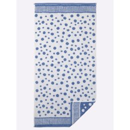 Handtuch Ross Gr. 1, blau (wei&szlig;, taubenblau, gemustert), B:50cm L:100cm, 100% Baumwolle, Handt&uuml;cher