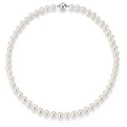 Perlenkette Firetti "Schmuck Geschenk Halsschmuck Halskette Perle" Gr. 45, bunt (silberfarben, wei&szlig;), Halsketten, Damen, 45, Perlen Silber 925 (Sterlingsilber), Perlen, Silber 925 (Sterlingsilber), Perlenkette, mit S&uuml;&szlig;wasserzuchtperle