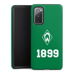 DeinDesign Galaxy S20 FE 5G Handy Panzer Handyh&uuml;lle robuste Outdoor H&uuml;lle Schutzh&uuml;lle gl&auml;nzend Statement Official Licensed Product Sv Werder Bremen Tough Case