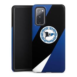 DeinDesign Galaxy S20 FE 5G Handy Panzer Handyh&uuml;lle robuste Outdoor H&uuml;lle Schutzh&uuml;lle gl&auml;nzend Dsc Arminia Bielefeld Official Licensed Product Tough Case