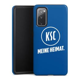 DeinDesign Galaxy S20 FE 5G Handy Panzer Handyh&uuml;lle robuste Outdoor H&uuml;lle Schutzh&uuml;lle gl&auml;nzend Karlsruher Sc Statement Ksc Tough Case