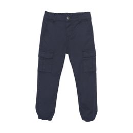 Cargohose EN FANT "Cargohose ENPants", M&auml;dchen, Gr. 92, N-Gr, blau (parisian night), Obermaterial: 97% Baumwolle CO. 3% Elasthan EL., Hosen Cargohose