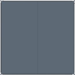 Outdoorteppich BENT "Carpet Plain", grau (steel gray), Teppiche, B : 250cm 1 Stk., 4mm, L: 250cm, Polyester, Outdoorteppich, PFC frei, B:250cm H:4mm L:250cm