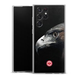 DeinDesign Galaxy S22 Ultra Handy Silikon H&uuml;lle Case transparent Handyh&uuml;lle European Cup Official Licensed Product Eintracht Frankfurt Silikon Case