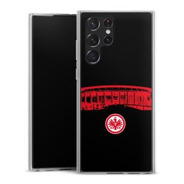 DeinDesign Galaxy S22 Ultra Handy Silikon H&uuml;lle Case transparent Handyh&uuml;lle Official Licensed Product Eintracht Frankfurt Stadium Silikon Case