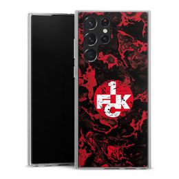 DeinDesign Galaxy S22 Ultra Handy Silikon H&uuml;lle Case transparent Handyh&uuml;lle 1. Fc Kaiserslautern 1. Fck Logo Silikon Case
