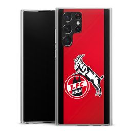 DeinDesign Galaxy S22 Ultra Handy Silikon H&uuml;lle Case transparent Handyh&uuml;lle 1. Fc K&ouml;ln Billy Goat Hennes Official Licensed Product Silikon Case