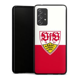DeinDesign Galaxy A52s 5G Handy Silikon H&uuml;lle Case schwarz Handyh&uuml;lle Logo Official Licensed Product Vfb Stuttgart