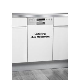Hanseatic teilintegrierbarer Geschirrsp&uuml;ler "HGTI4582C10J7710DS", Energieeffizienz: C (A-G), silber (edelstahlfarben), B:44,8cm H:81,5cm T:57cm, Geschirrsp&uuml;ler, inkl. 3 Jahre Herstellergarantie