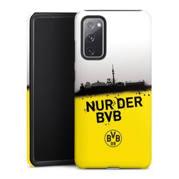 DeinDesign Galaxy S20 FE 5G Handy Panzer Handyh&uuml;lle robuste Outdoor H&uuml;lle Schutzh&uuml;lle gl&auml;nzend Statement Borussia Dortmund Bvb Tough Case