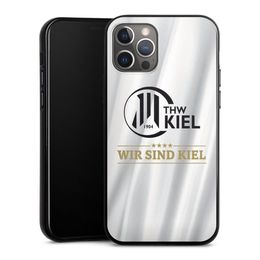 DeinDesign iPhone 12 Pro Handy Silikon H&uuml;lle Case schwarz Handyh&uuml;lle Official Licensed Product Thw Kiel Handball
