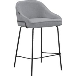 4-Fu&szlig;stuhl OTTO HOME "Puant", grau, B:50cm H:87cm T:52cm, Stoff, St&uuml;hle, mit Stoff aus Polyester/recyceltem Polyester, Sitzh&ouml;he 65 cm