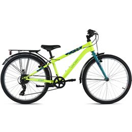 Kinderfahrrad Dacapo "Dacapo Kinderfahrrad 24" Bobby 7 G&auml;nge - Ab 8 Jahre" Gr. 32, gelb, Fahrr&auml;der, Kinder, 32cm, 24 Zoll (60,96cm) hinten: 24 Zoll (60,96cm)