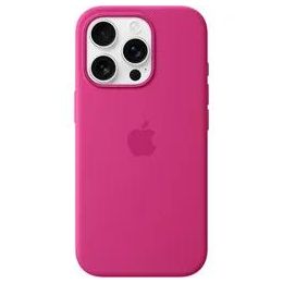 Apple Smartphone-H&uuml;lle "iPhone 16 Pro Silikon Case mit MagSafe", pink (fuchsia), iPhone 16 Pro, H&uuml;llen