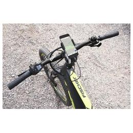 Fahrradhalter Fischer FAHRRAD "Smartphone Halterung", schwarz, Fahrradhalterungen, B/H/L: 8,5cm x 18,5cm, Kunststoff, B:8,5cm H:18,5cm