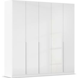 Dreht&uuml;renschrank OTTO HOME "Kleiderschrank Schrank Garderobe AGORDO Schlafzimmer", wei&szlig; (alpinwei&szlig;, hochglanz wei&szlig;), B:226cm H:229cm T:54cm, Holzwerkstoff, Schr&auml;nke, Dreht&uuml;renschrank, durchdachte Innenausstattung, in 8 Breiten und 2 H&ouml;hen MADE IN GERMANY, Topseller