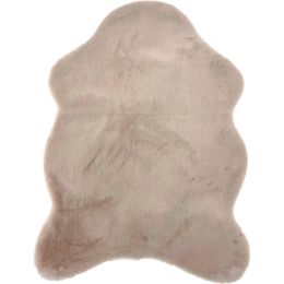 Fellteppich Astra "Elda, Kunstfell", beige, B:55cm H:13mm L:80cm, Kunstfaser, Teppiche, Fellteppich, Dekofell, kuschelweich, Wohnzimmer, Kinderzimmer, Kaninchenhaptik