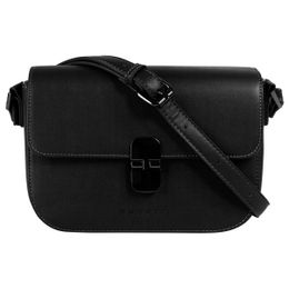 Umh&auml;ngetasche Bugatti "NELA", Damen, Gr. B/H/T: 22cm x 15cm x 8cm onesize, schwarz, Polyurethan (PU), unifarben, Taschen Umh&auml;ngetasche
