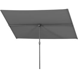 Balkonschirm Schneider Schirme "&raquo;Avellino&laquo;", grau (anthrazit), Obermaterial: 100% Polyester, Standschirme, 180x130 cm, flexibler Allrounder unter den Sonnenschirmen