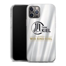 DeinDesign iPhone 12 Pro Handy Silikon H&uuml;lle Case transparent Handyh&uuml;lle Official Licensed Product Thw Kiel Handball Silikon Case