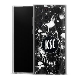 DeinDesign Galaxy S22 Ultra Handy Silikon H&uuml;lle Case transparent Handyh&uuml;lle Karlsruher Sc Ksc Official Licensed Product Silikon Case