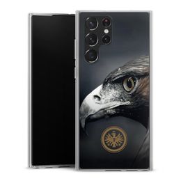 DeinDesign Galaxy S22 Ultra Handy Silikon H&uuml;lle Case transparent Handyh&uuml;lle Eintracht Frankfurt Eagle Official Licensed Product Silikon Case