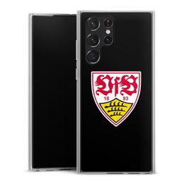 DeinDesign Galaxy S22 Ultra Handy Silikon H&uuml;lle Case transparent Handyh&uuml;lle Vfb Stuttgart Coat Of Arms Official Licensed Product Silikon Case