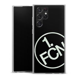 DeinDesign Galaxy S22 Ultra Handy Silikon H&uuml;lle Case transparent Handyh&uuml;lle Logo 1. Fcn 1. Fc N&uuml;rnberg Silikon Case